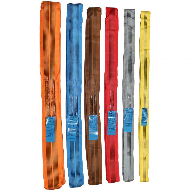 Rundschlingen aus Polyester mit Einfachmantel oder Doppelmantel